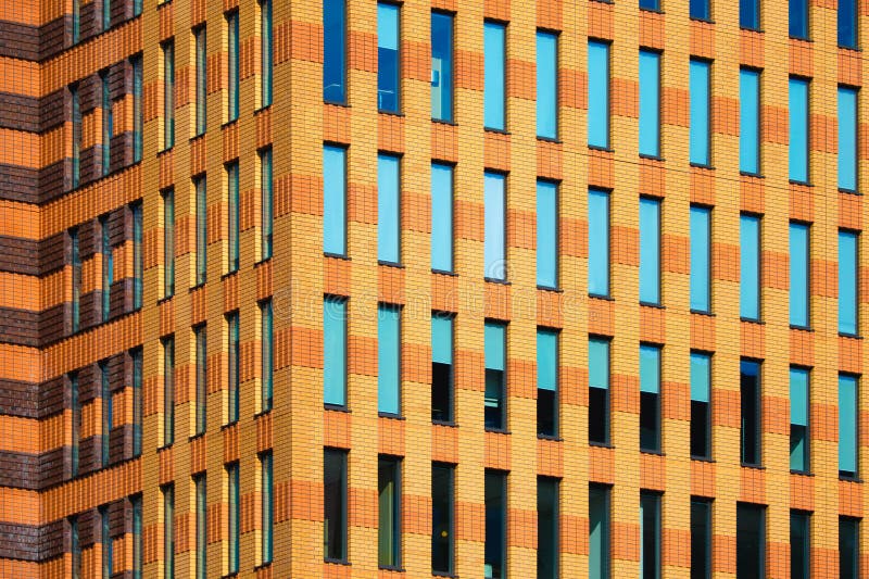 A Lot of Windows on a Skyscraper Building. Urban Textures and ...