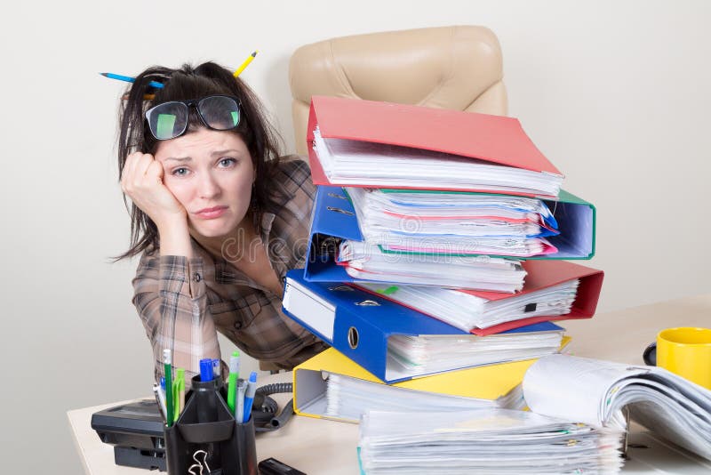 A lot of work stock photo. Image of working, folders, documents - 3934930
