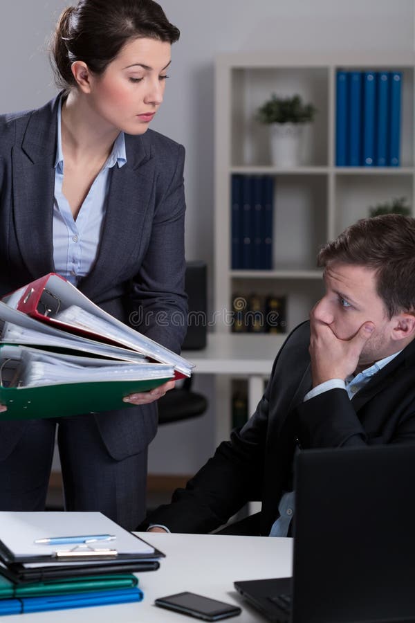 Busy Boss and His Cleaning Company Stock Photo - Image of notebook ...