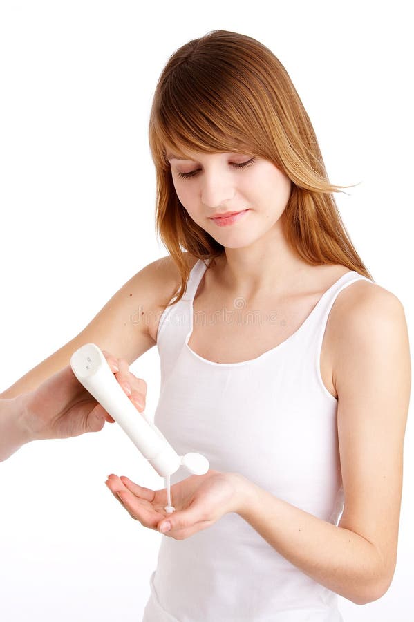 Female Working on Computer at Home Stock Photo - Image of laptop, home ...