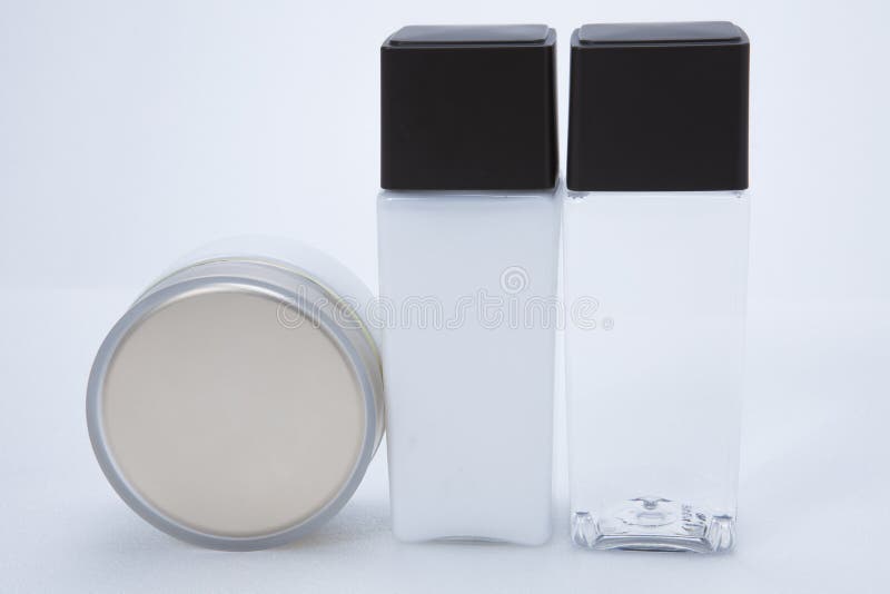 Lotion blank bottles stock image. Image of pampering - 43584473