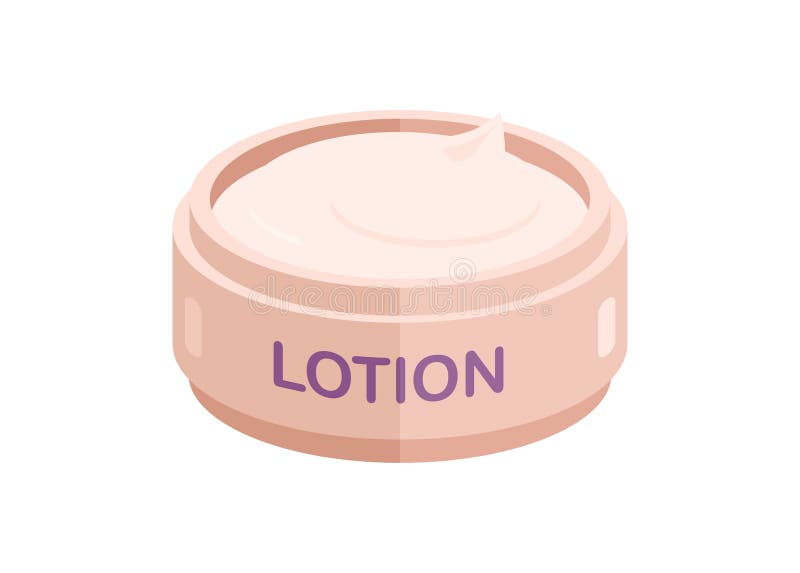Lotion Cream. Simple Flat Illustration. Stock Vector - Illustration of ...