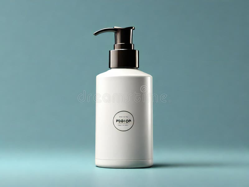 Lotion Dispenser Bottle Mockup without Logo Stock Illustration ...