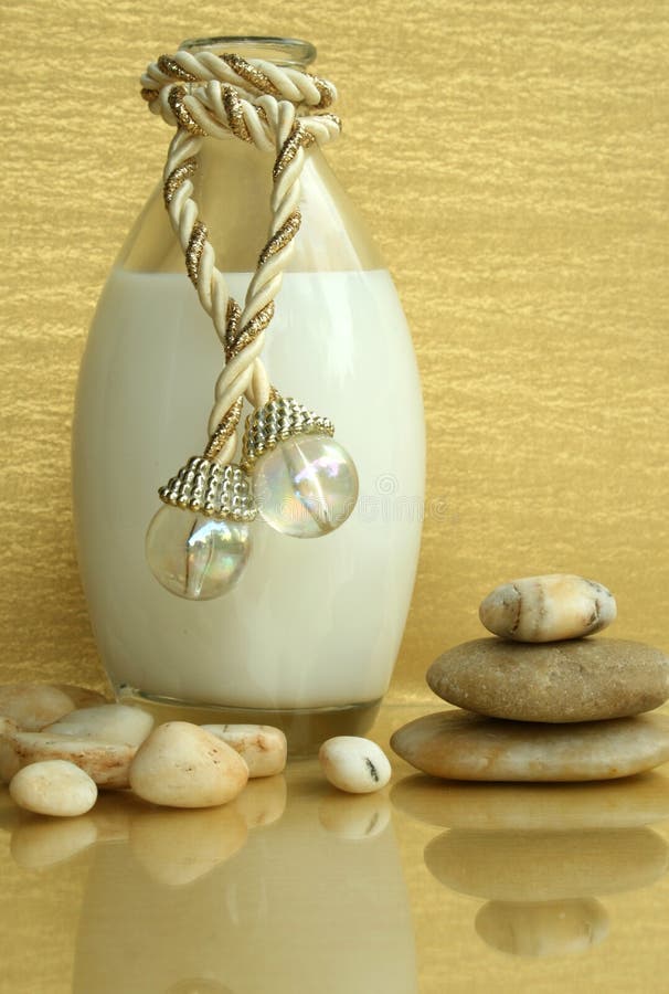 Lotion for Washing and Stone Stock Photo - Image of bathroom, bath: 6112612