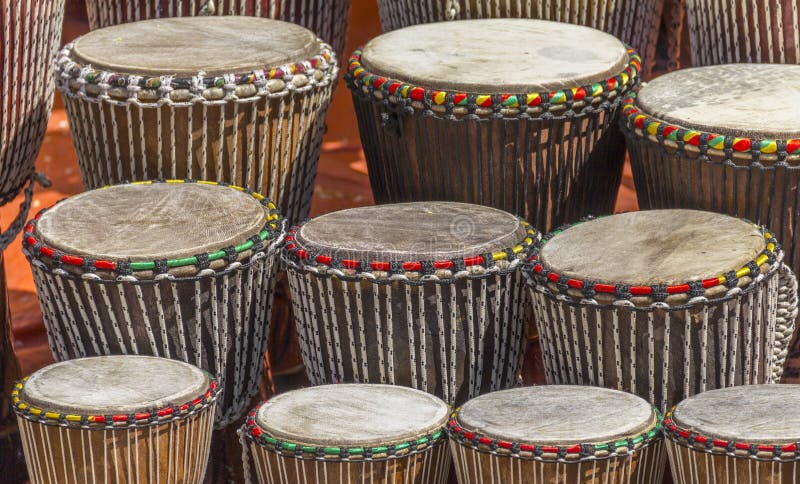 Lots of african drums stock image. Image of sound, lumber - 94166705