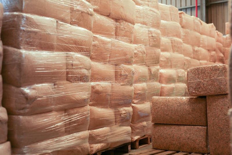 Lots of Bags Stacked in Warehouse Stock Image - Image of pile, full ...