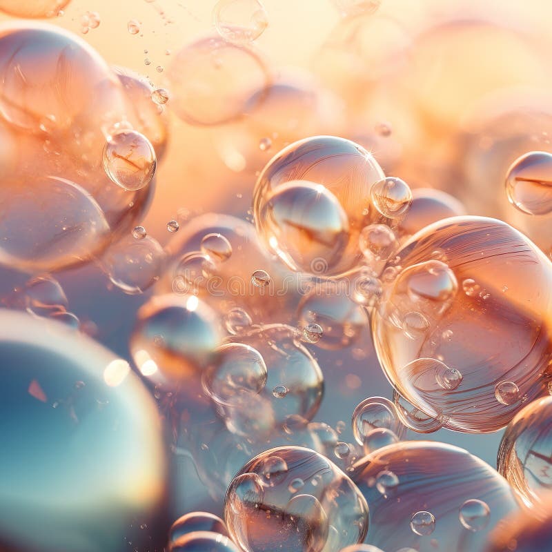 Lots of Beautiful Bubbles Generated by Artificial Intelligence Stock Illustration - Illustration ...