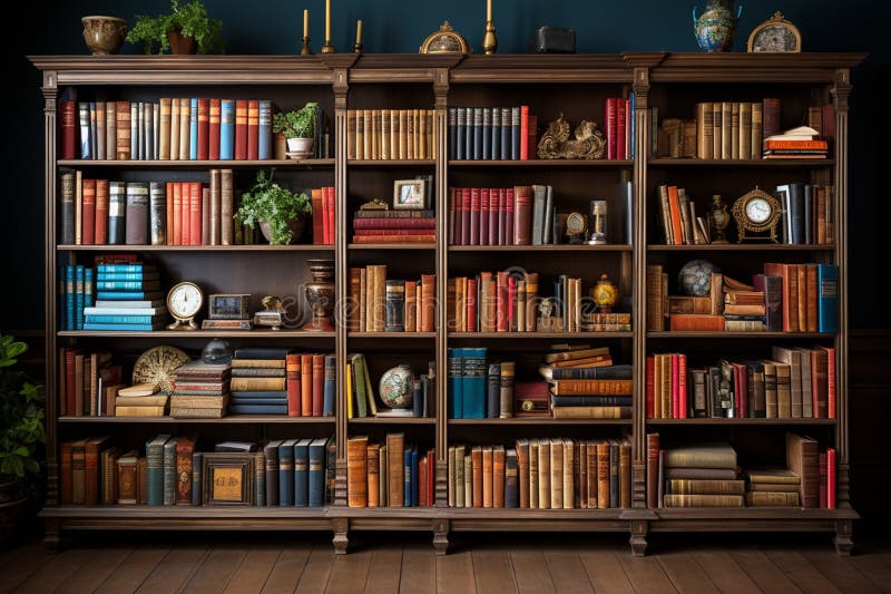 Lots of Books on Shelves in Library Stock Image - Image of research ...