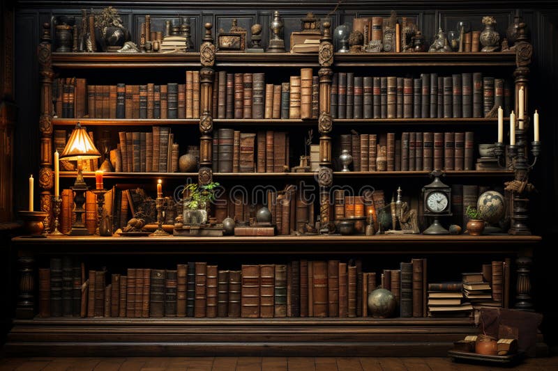 Lots of Books on Shelves in Library Stock Image - Image of browse ...