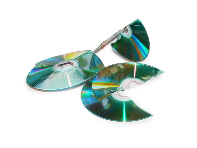 Broken CD stock image. Image of color, azure, coloring - 511331