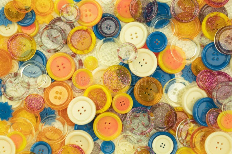 Lots of Buttons in Different Colors and Sizes Stock Image - Image of ...