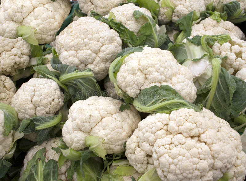 Lots of Cauliflower in the Box. Proper Nutrition, Vegetarianism Stock ...