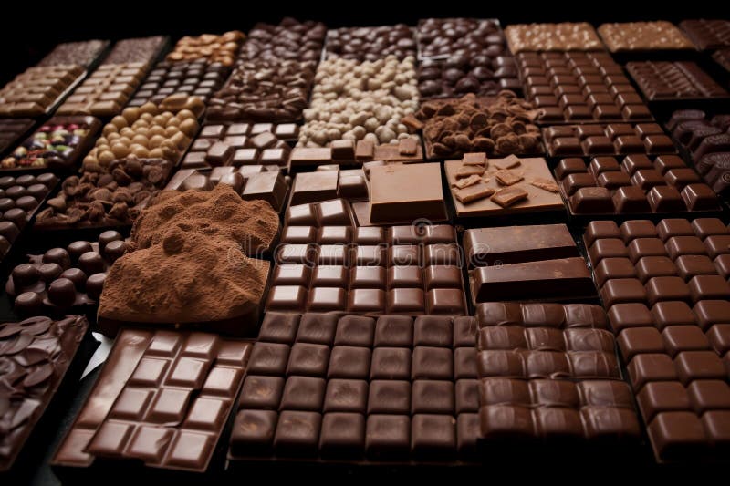 Lots of Chocolate Bars. AI Generated Stock Illustration - Illustration ...