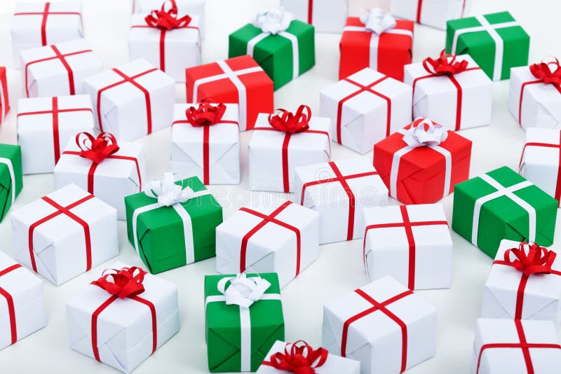 Lots of christmas presents stock image. Image of package - 35477507