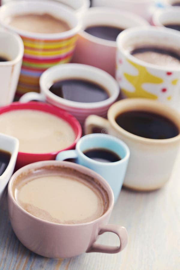 Lots of coffee! stock image. Image of milk, aroma, caffeine - 23368667
