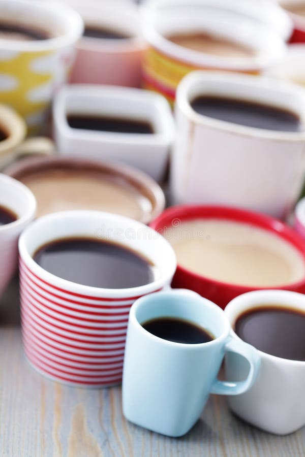 Lots of coffee! stock image. Image of milk, aroma, caffeine - 23368667
