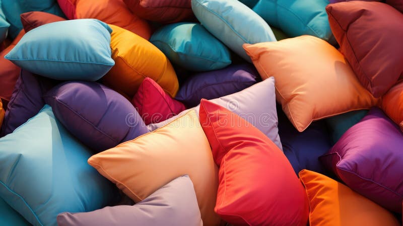 Lots of Colored Pillows. Ideas for Bright Interior Design. Pillow ...