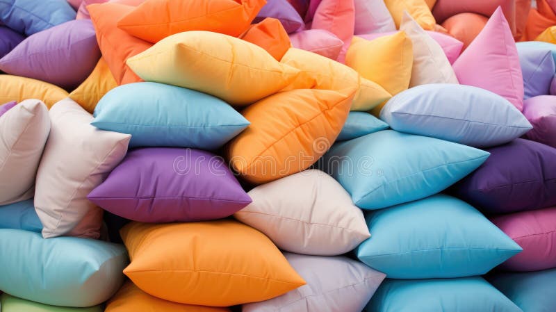 Lots of Colored Pillows. Ideas for Bright Interior Design. Pillow ...