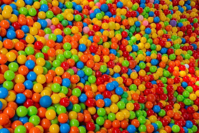Lots of Colored Plastic Balls Stock Image - Image of game, pool: 53968657