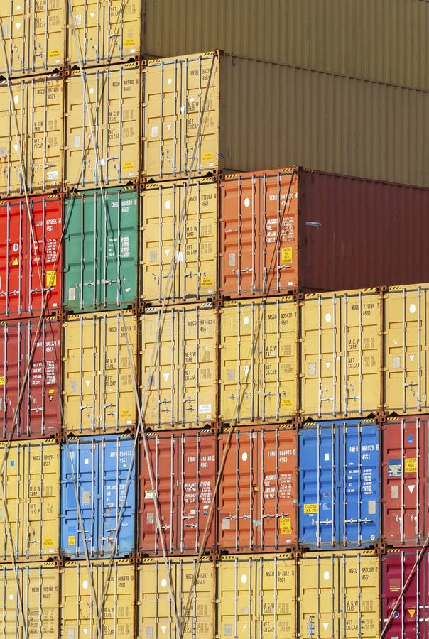 Colorful cargo stock image. Image of yard, direction, boxcar - 4109287