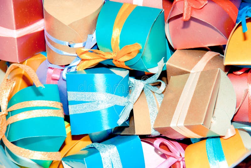 Colour gift boxes stock photo. Image of horizontal, birthday - 29941998