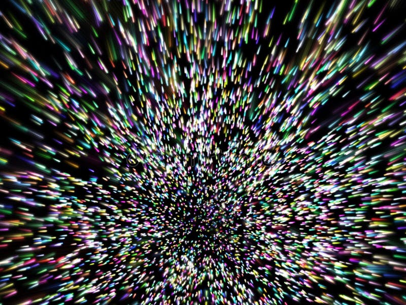 Lots Of Colorful Particles Emission Picture. Image: 6520346