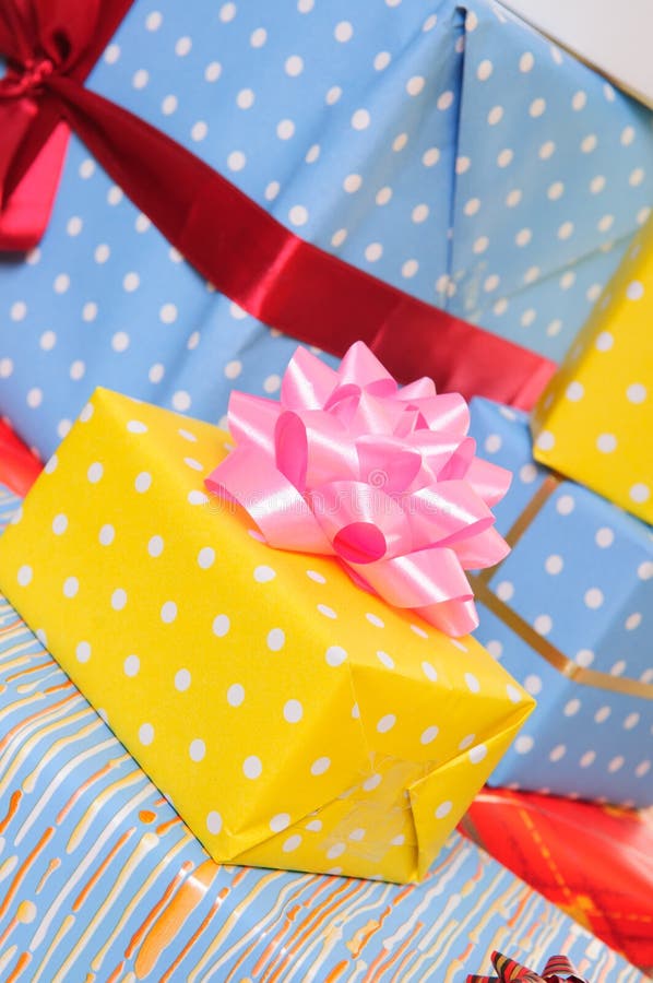 Lots colorful presents stock photo. Image of pile, prize - 27374960