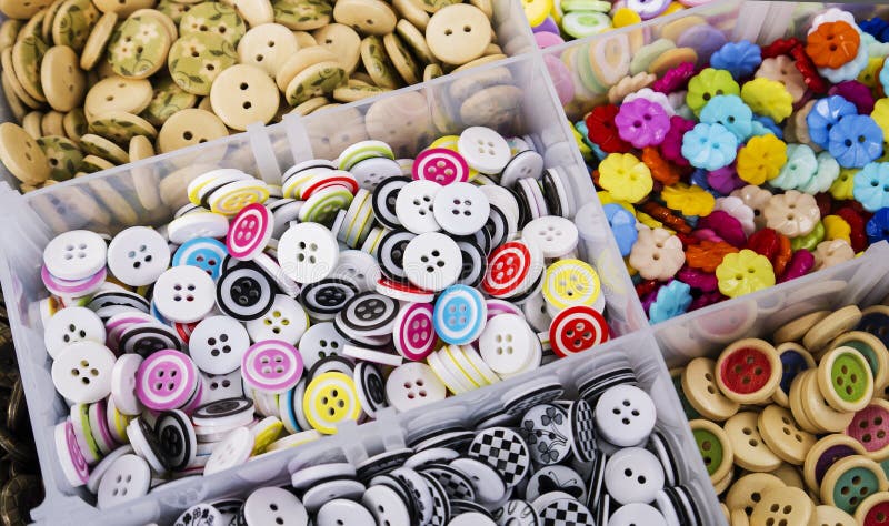 Lots of colourful buttons stock photo. Image of market - 46453228