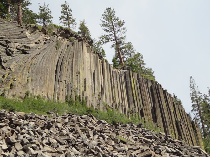 Lots of Columnar Basalt at Devil S Postpone National Monument Stock ...