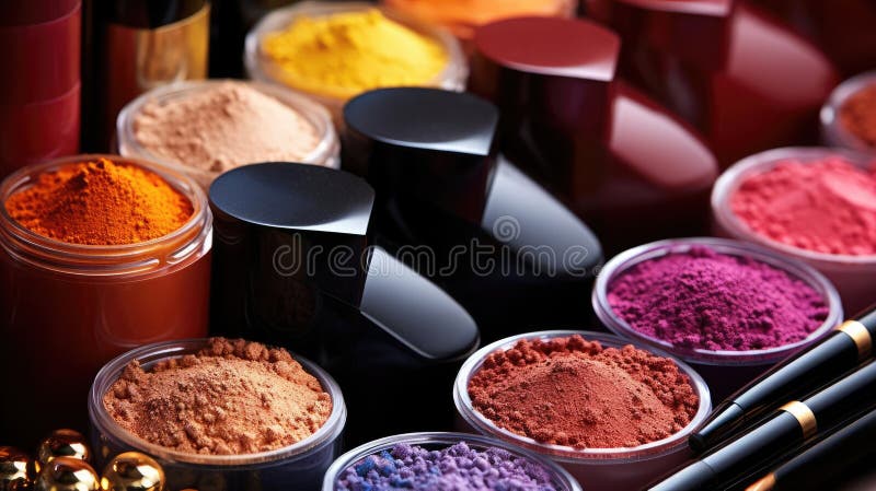 Lots of Cosmetics on the Table Stock Image - Image of bathroom, table ...