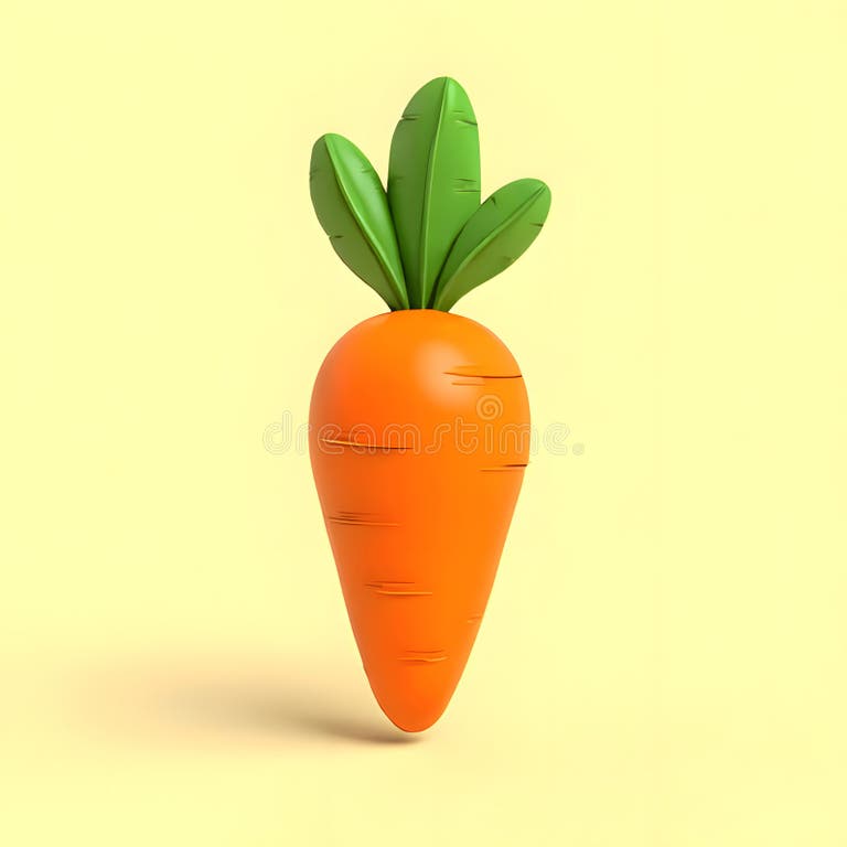Lots of 2D Cartoon Carrot Patterns Stock Illustration - Illustration of ...