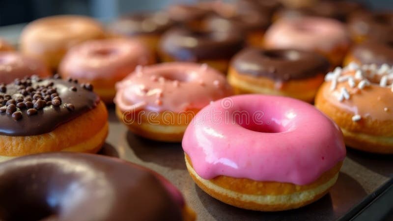 Lots of Delicious Donuts on the Table Stock Image - Image of homemade ...