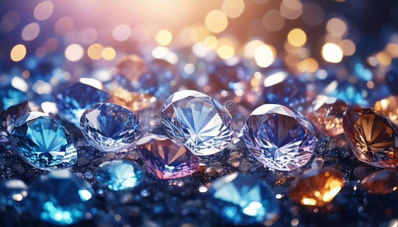 Lots of diamonds stock illustration. Illustration of mineral - 347931612