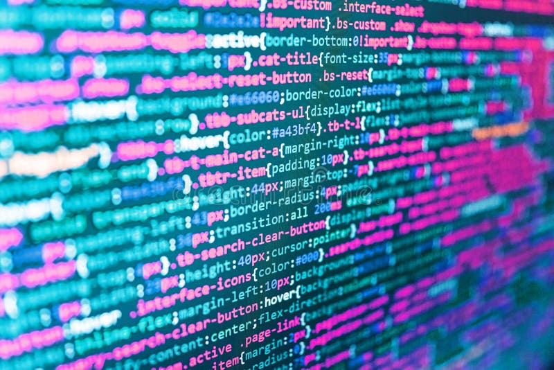 Script Procedure Creating Coding Hacker Concept Css Javascript And Html Usage Abstract