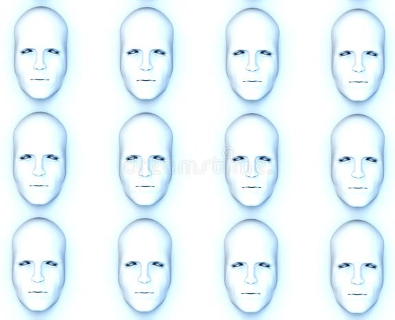 Identical Faces Stock Illustrations – 95 Identical Faces Stock ...