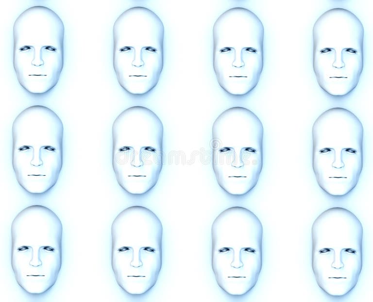 Lots of Faces stock illustration. Illustration of faces - 8083197