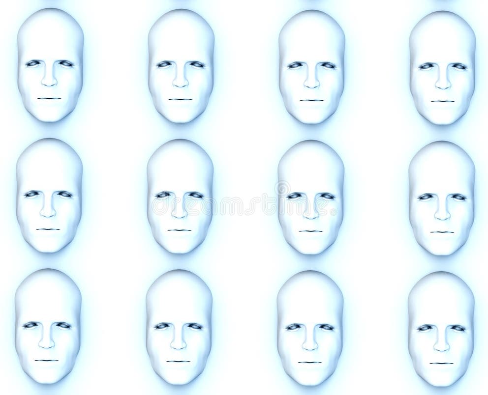 Identical Faces Stock Illustrations – 78 Identical Faces Stock ...