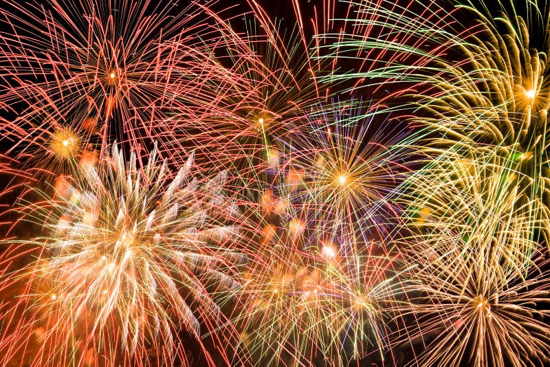 Fireworks stock image. Image of night, celebration, holiday - 6634001