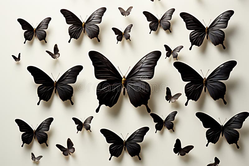 Lots of Flying Beautiful Butterflies Stock Image - Image of ...