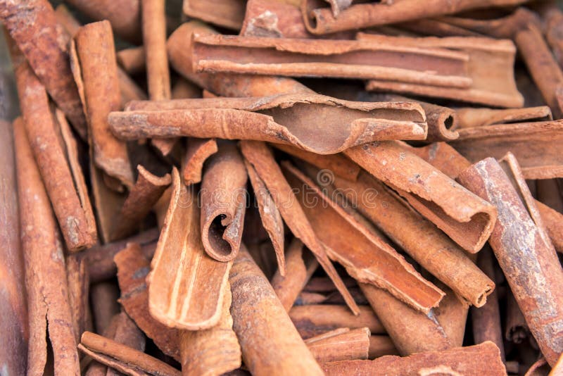 Lots of Fresh Cinnamon for the Whole Frame Stock Image - Image of ...