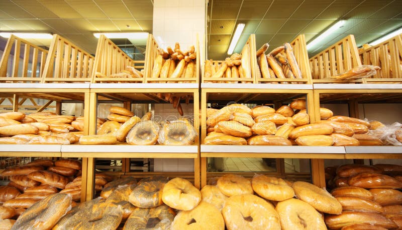 Fresh Baked Bread on Rack stock image. Image of bakery - 3346465