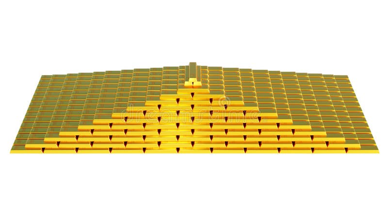 Lots of Gold Bars Banking and Financial Concept with a Clipping Path ...