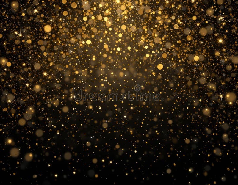 Lots of Gold Sequins and Confetti Create the Effect of Magic and a ...