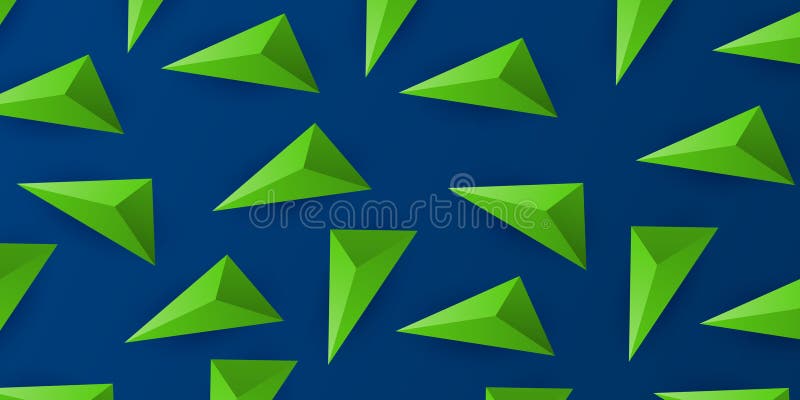 Lots of Green Triangle and Diamond 3D Shapes Texture - Geometric Mosaic ...