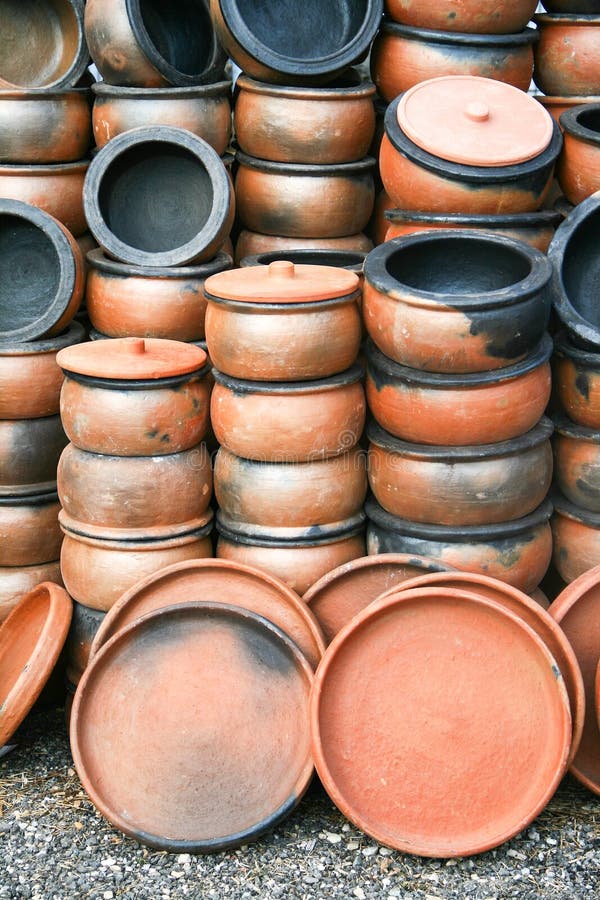 Lots of Handmade Earthenware - Ceramic Pots and Vases at Pottery Shop ...