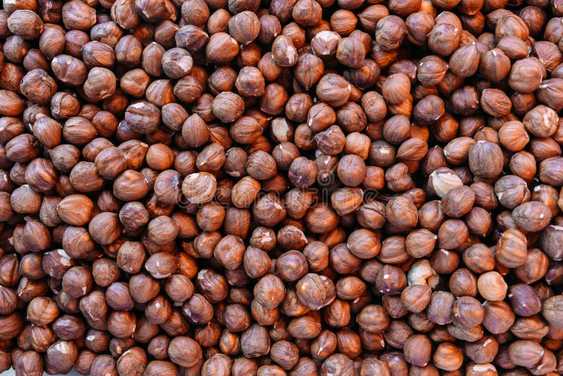 Lots of Hazelnuts on a Farmer S Market Stall Stock Photo - Image of ...