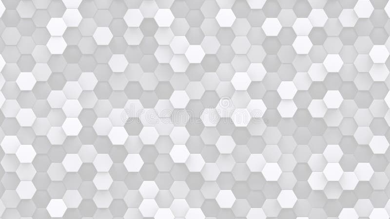 Lots of Hexagonal White Cells. Abstract Low Contrast Backdrop Stock ...