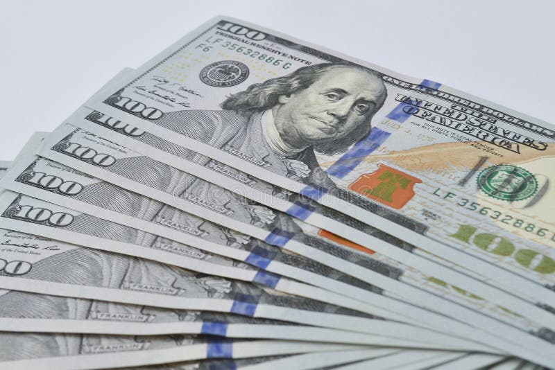Lots of Hundred Dollar Bills Stock Image - Image of financial, number ...