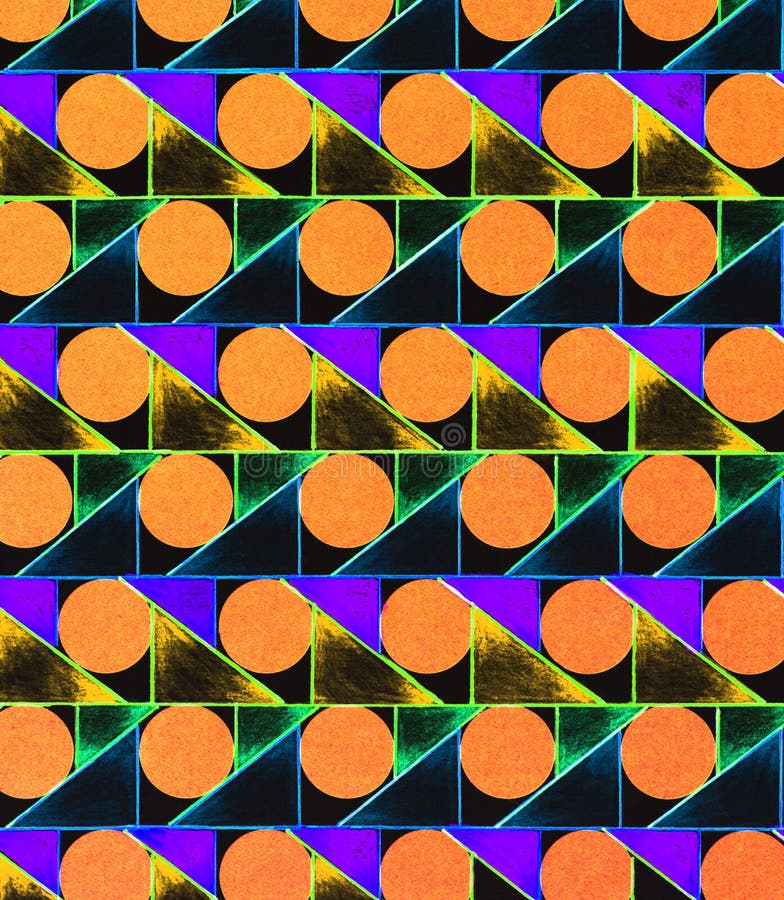 Lots of Large Dots and Triangles. Stock Illustration - Illustration of ...