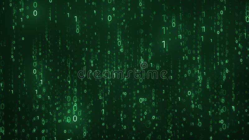 Lots of Matrix Binary Code Random Number Falling Background Stock Illustration - Illustration of ...
